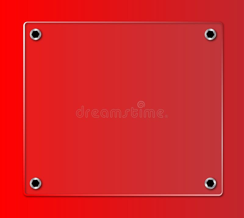 Glass Nameplate stock illustration. Illustration of nameplate - 63300595