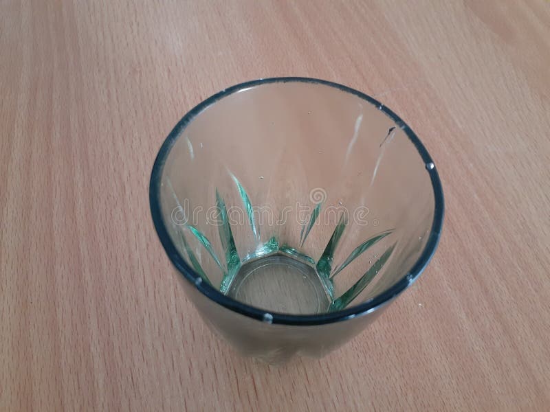 The Glass is Not Filled on the Table Stock Photo - Image of life, glass ...