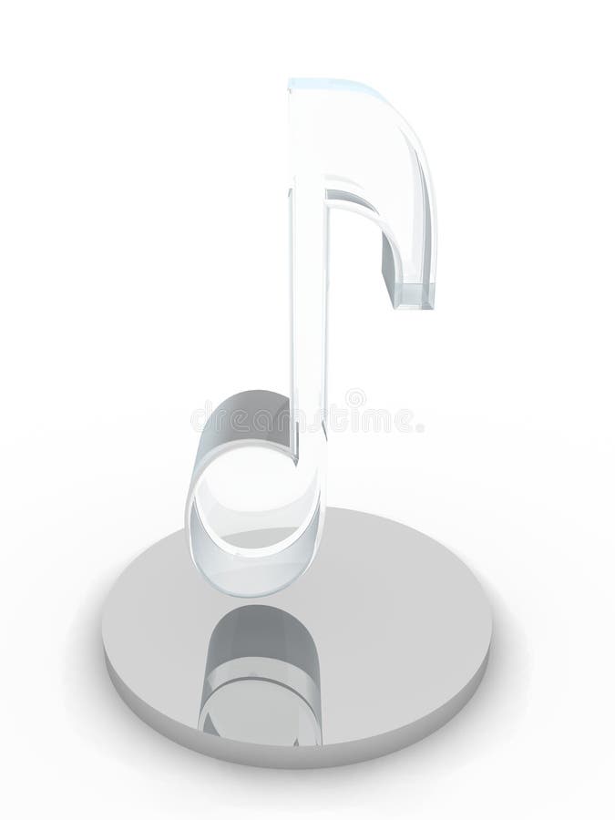 Glass note symbol stock illustration. Illustration of white - 10223911