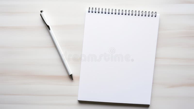 Glass notepad on table stock illustration. Illustration of ideas ...
