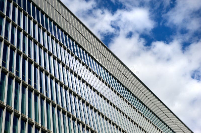 Generic Glass Building in London with Beautiful Clear Blue Sky , Modern ...