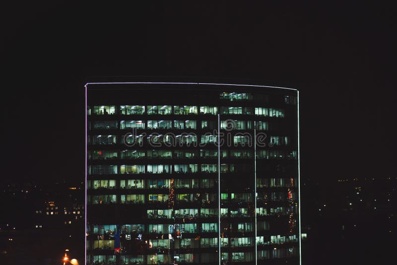 Glass office building stock image. Image of corporate - 166958249