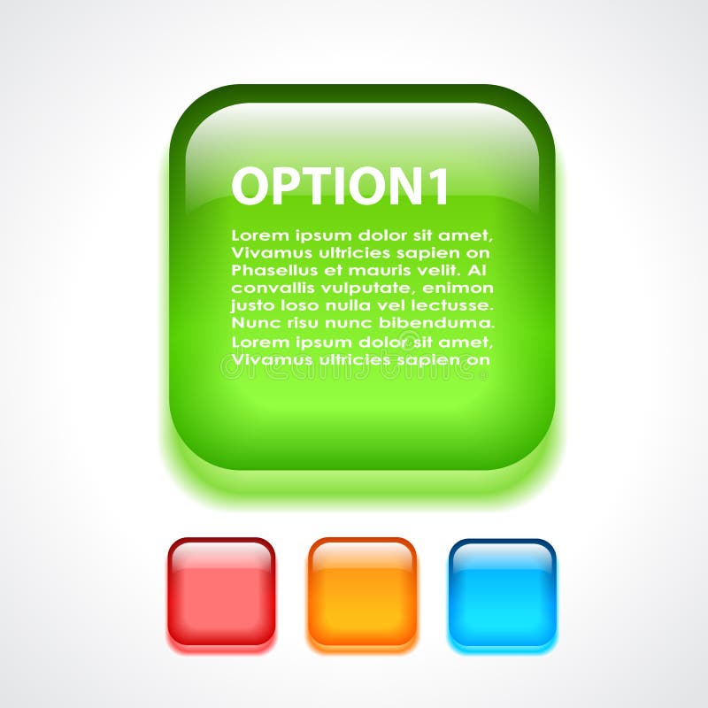 Vector Graphic Design Button and Labels Template Stock Vector ...