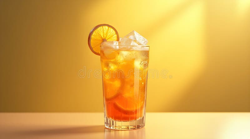Glass of Orange Juice, Image Created Using AI Stock Illustration ...
