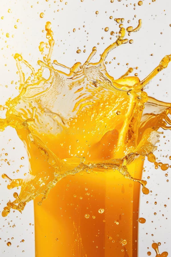 Glass of Orange Juice with Water Stock Image - Image of water, lunch ...