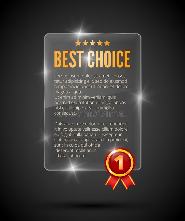 Glass panel stock vector. Illustration of glossy, banner - 42112297