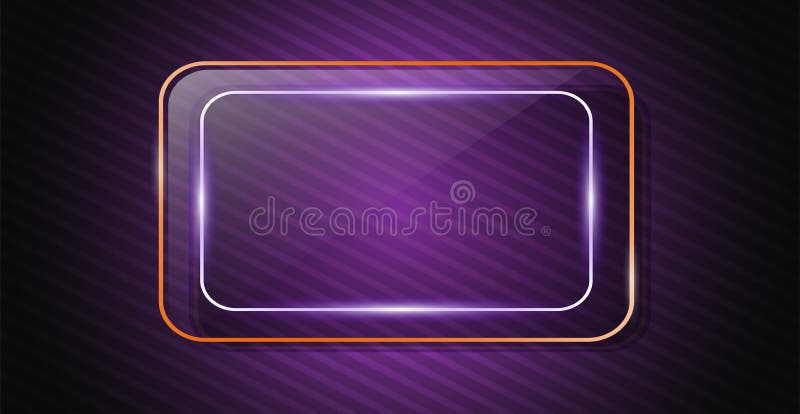 Glass Panel On A Dark Background Realistic Glass With Shadow 3d Glare Window Effect Acrylic
