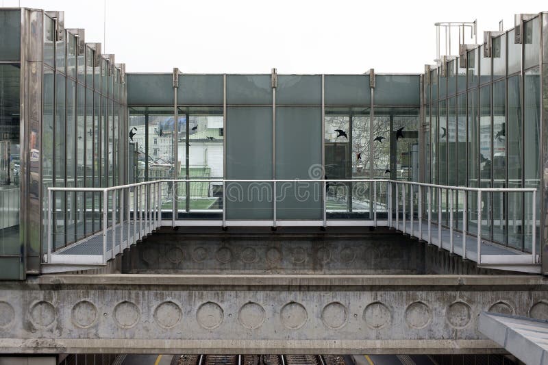 Glass passage stock image. Image of stainless, chrome - 39981481