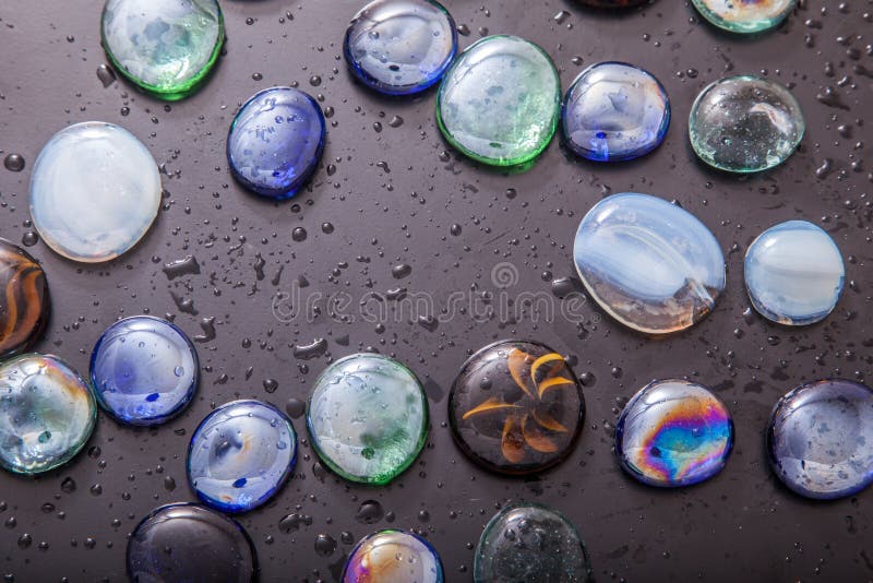 Glass pebbles stock photo. Image of shiny, light, pebbles - 51682684