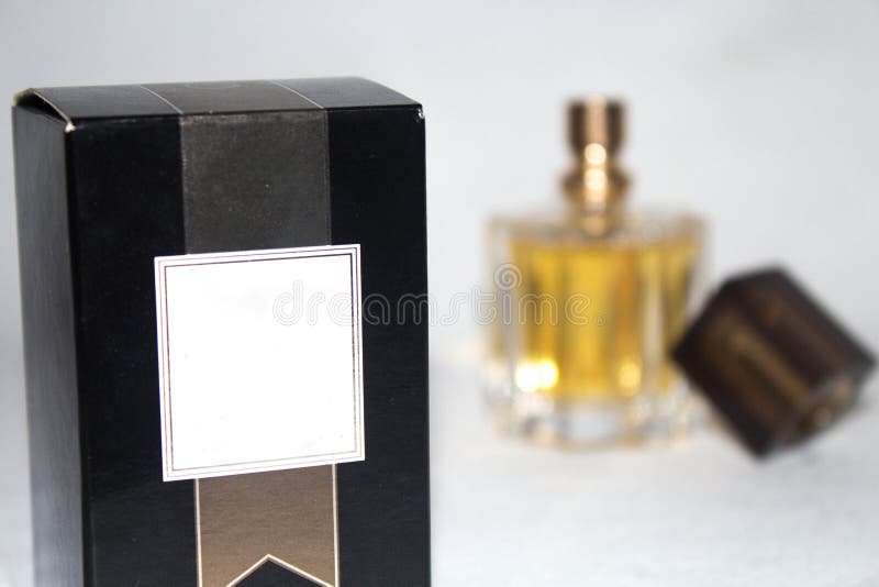 Glass and perfume box stock image. Image of white, gold - 120159623
