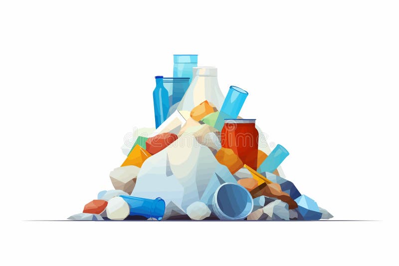 Trash Pile Vector Flat Minimalistic Isolated Illustration Stock Vector ...