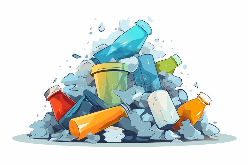 Trash Pile Vector Flat Minimalistic Isolated Illustration Stock Vector ...