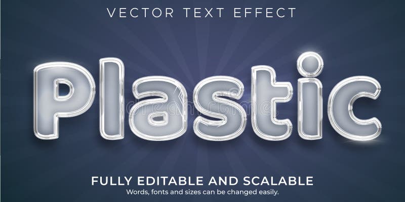 Glass and Plastic Text Effect Editable Transparent Isolated Text Style ...