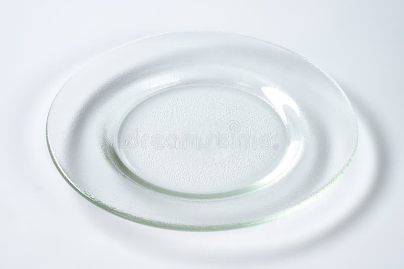 Glass plate stock photo. Image of round, clean, kitchenware - 52002710