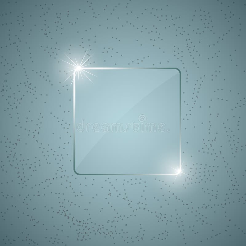 Glass Plate, Panel with Highlights and Light on an Abstract Dot ...