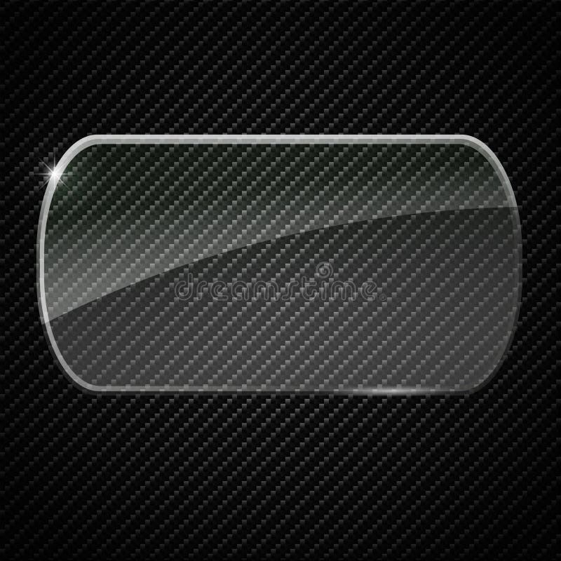 Glass Plate on Transparent Background. Acrylic and Glass Texture with ...