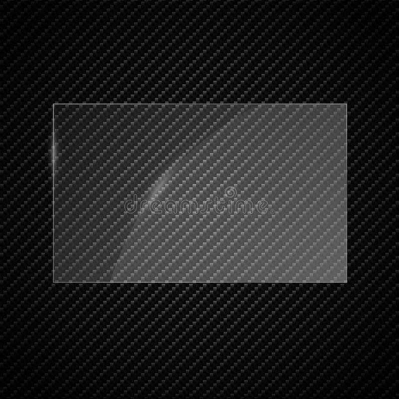 Glass Plate on Transparent Background. Acrylic and Glass Texture with ...