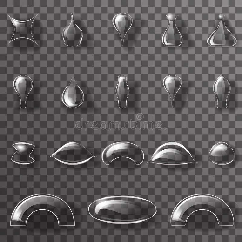 Glass App UI Buttons Icons Transparent Design Elements Vector ...