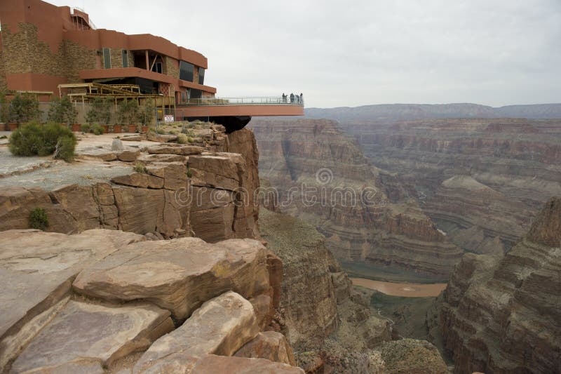 Glass Platform Over Grand Canyon Stock Photo - Image of erosion, canyon ...