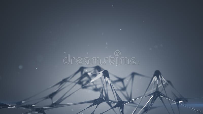 Glass Plexus Structure 3D Render Stock Illustration - Illustration of ...