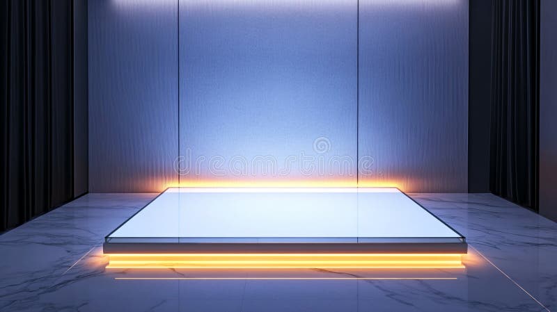 Glass Podium with LED Lighting for Modern and Stylish Presentations ...