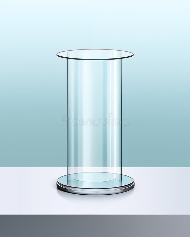 Glass Podium in Science Laboratory. Stock Illustration - Illustration ...