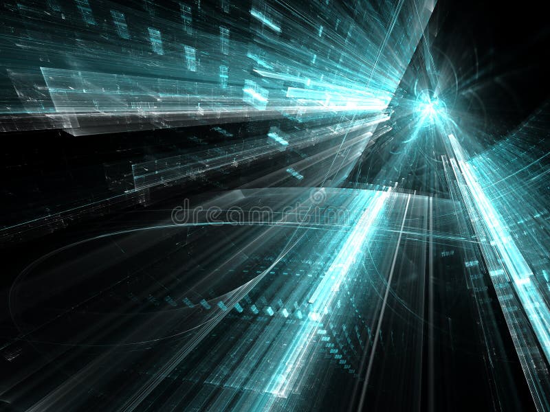 Glass Portal - Abstract Digitally Generated Image Stock Illustration ...