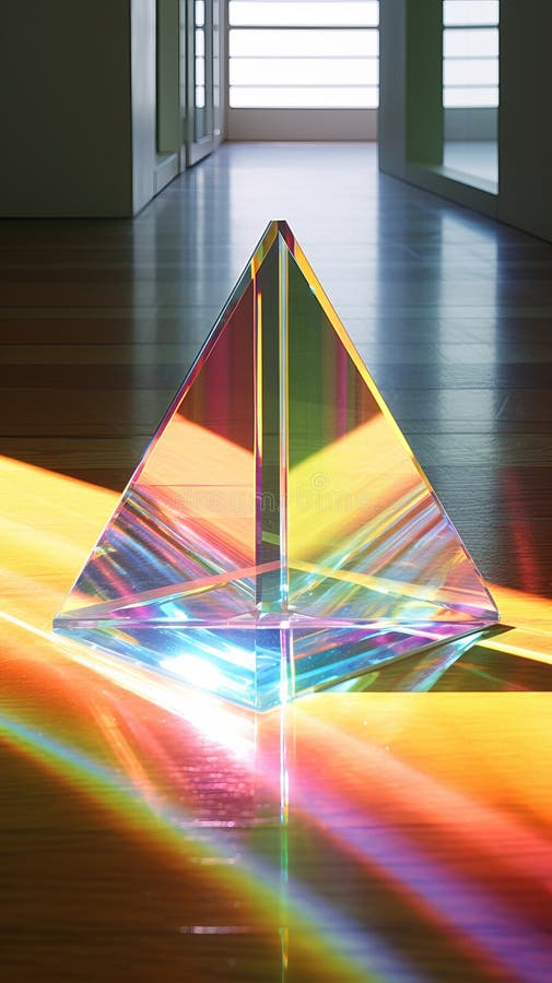 Glass Prisms in the Rays of the Sun Stock Photo - Image of blank ...