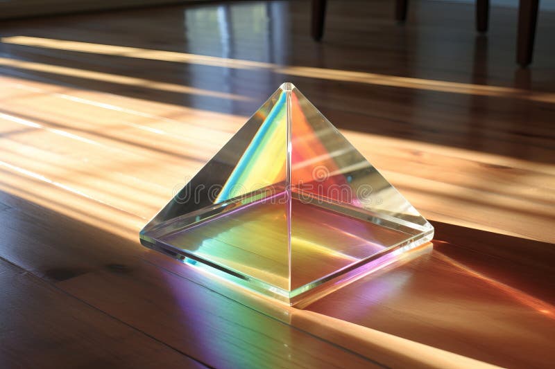 Glass Prisms in the Rays of the Sun Stock Image - Image of rainbow ...