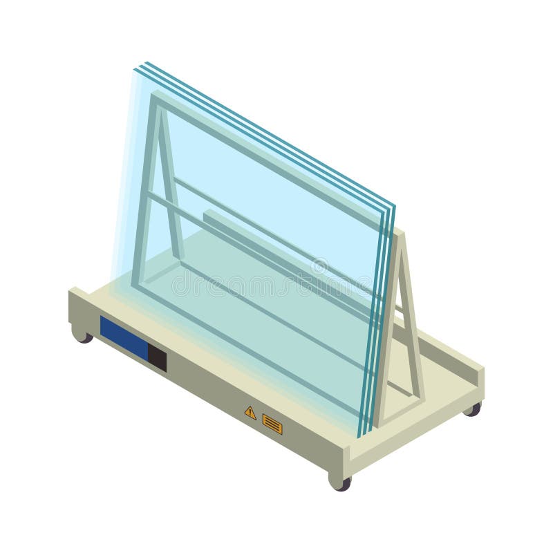 Glass Pieces Stack Composition Stock Vector - Illustration of line ...