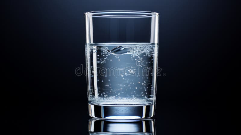 A Glass of Pure Mineral Water. Neural Network AI Generated Stock Image ...