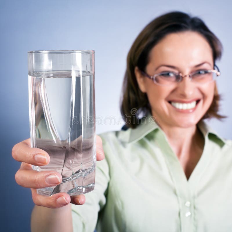 Glass of pure spring water stock image. Image of glass - 23785781
