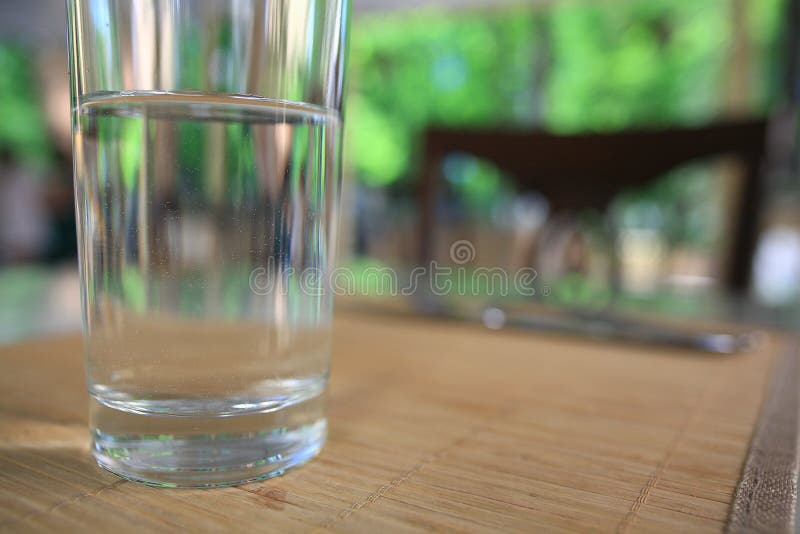 Glass of pure water stock image. Image of green, healthy - 61796353