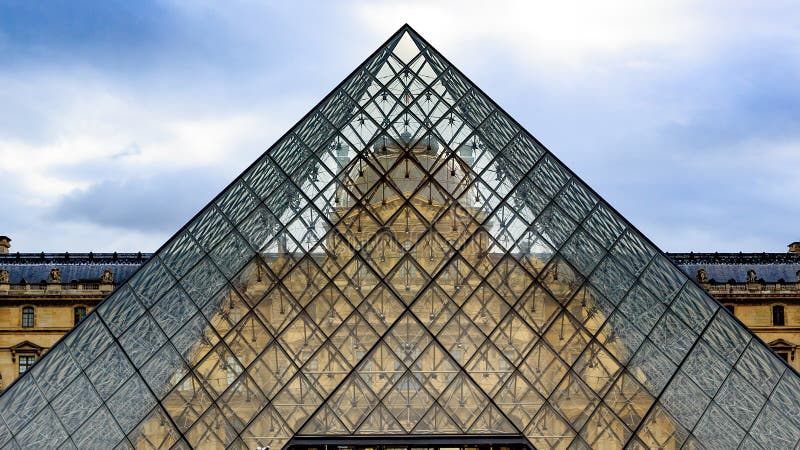 The Glass Pyramid of Louvre Museum, Paris, France Editorial Photo ...