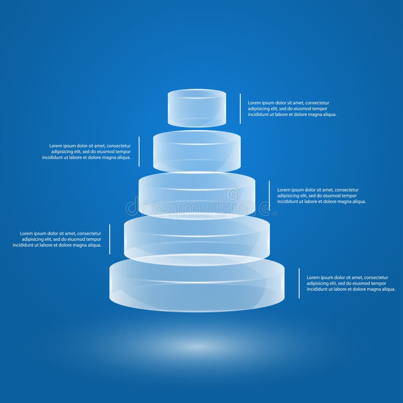 Business Pyramid Chart Infographics with 3 Steps. Pyramidal Stages ...