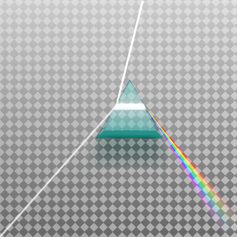 Dispersion White Light Glass Prism Stock Illustrations – 133 Dispersion ...