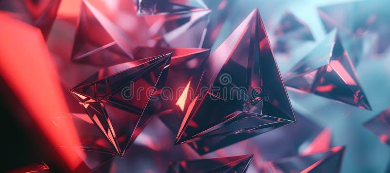 Glass Pyramid Triangle Shape Business Background Stock Illustration ...
