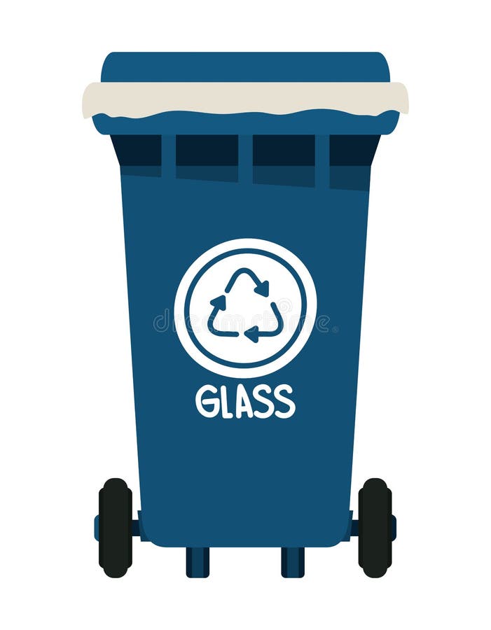 Glass Recycling Cycle Illustration Stock Vector - Illustration of ...