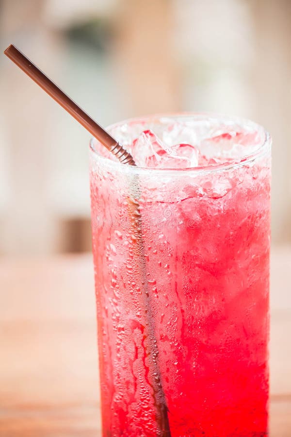 Glass of red drink stock photo. Image of refreshing, blended - 31895050