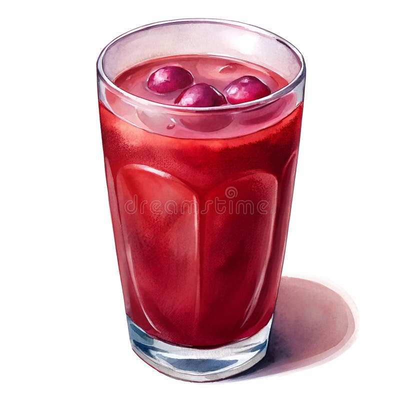 Glass of red juice stock illustration. Illustration of healthy - 328979638