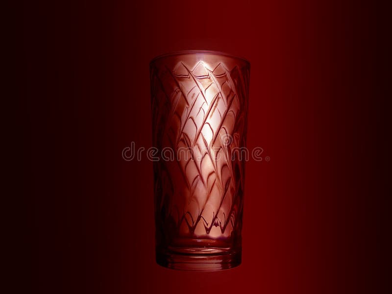 The glass in the red light stock image. Image of background - 116246071