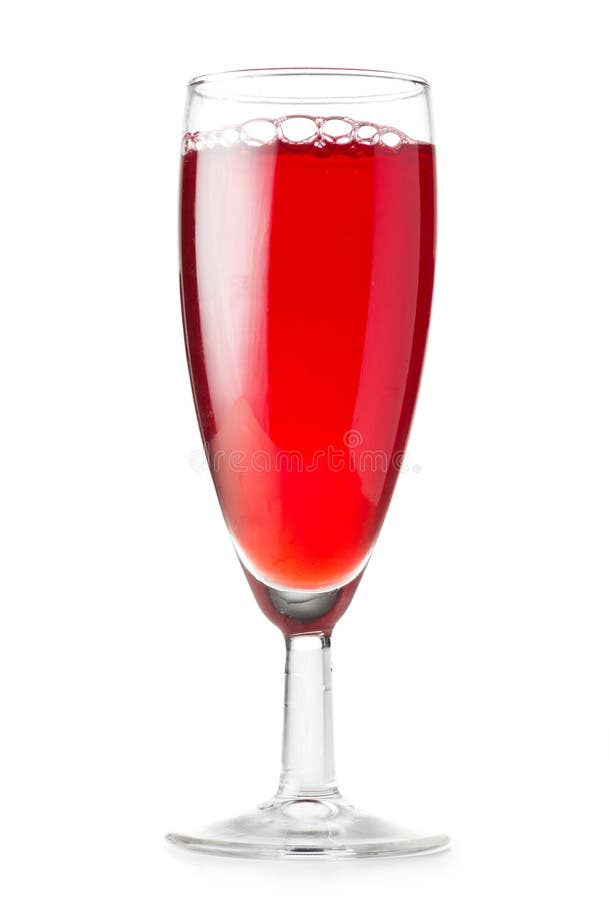 Glass with red liquid stock image. Image of beverage - 19832181