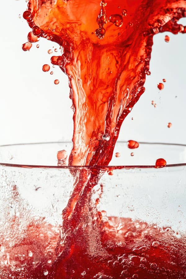 Glass Red Liquid Pouring Out Straw Stock Photos - Free & Royalty-Free ...