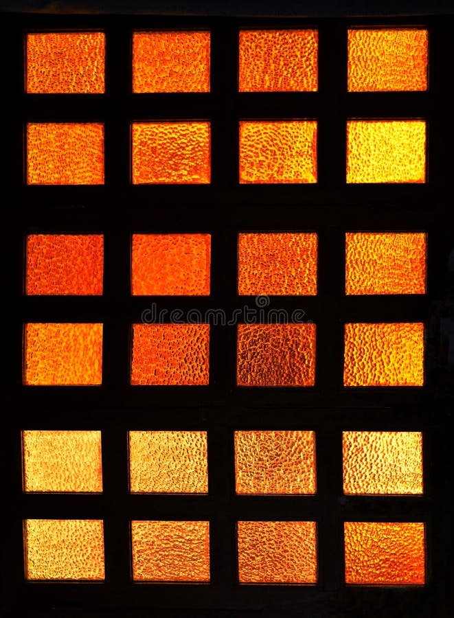 Glass red orange window stock image. Image of decorative - 46931585