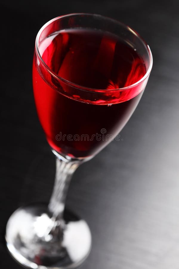 A Glass of Red Wine on an Old Rustic Table Stock Image - Image of ...