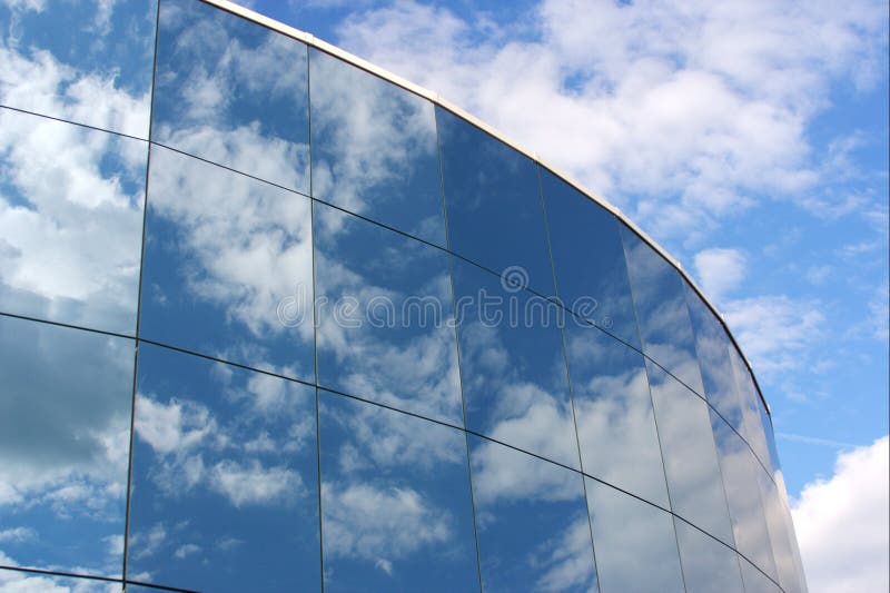Glass reflection stock photo. Image of modern, panel, tall - 3742896