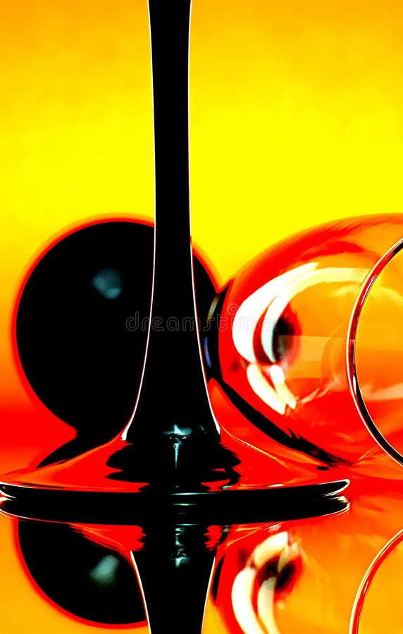 Glass Reflection in Mirror stock image. Image of straight - 232709