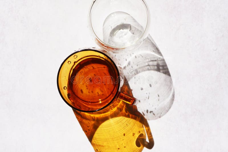 Glass reflection top view stock image. Image of glassware - 271893281