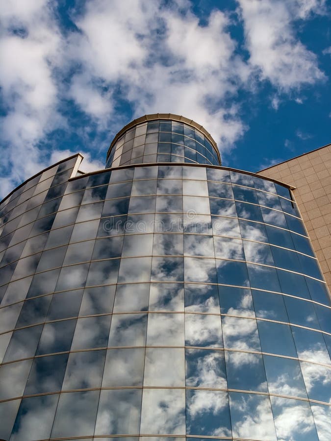 Glass reflections with sky stock photo. Image of vibrant - 49920092