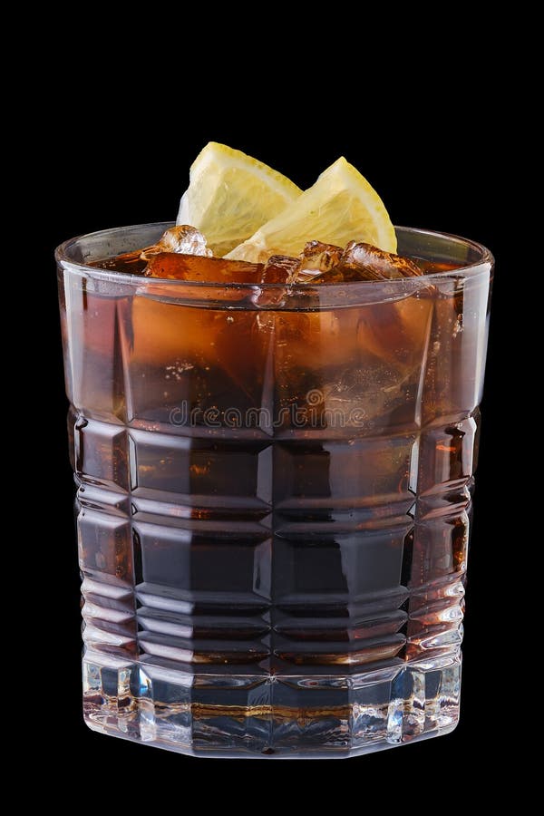 Glass Of Refreshing Cold Cola With Ice Stock Image Image Of Water